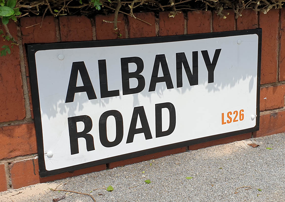 Albany Road Sign – Steven Lovell